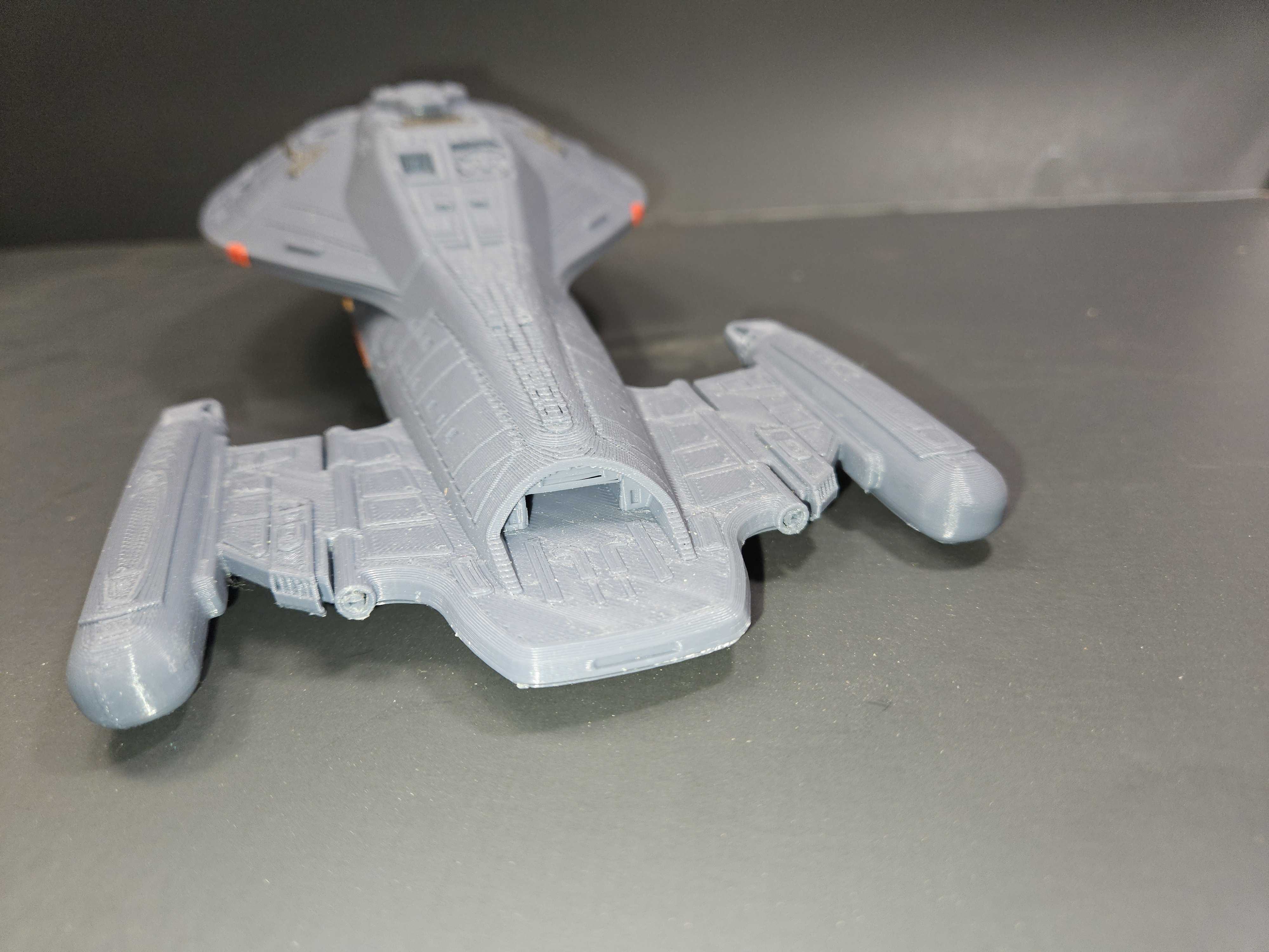 Voyager Secondary Hull w/ open Shuttle Bay. by iNorman777 | Download ...
