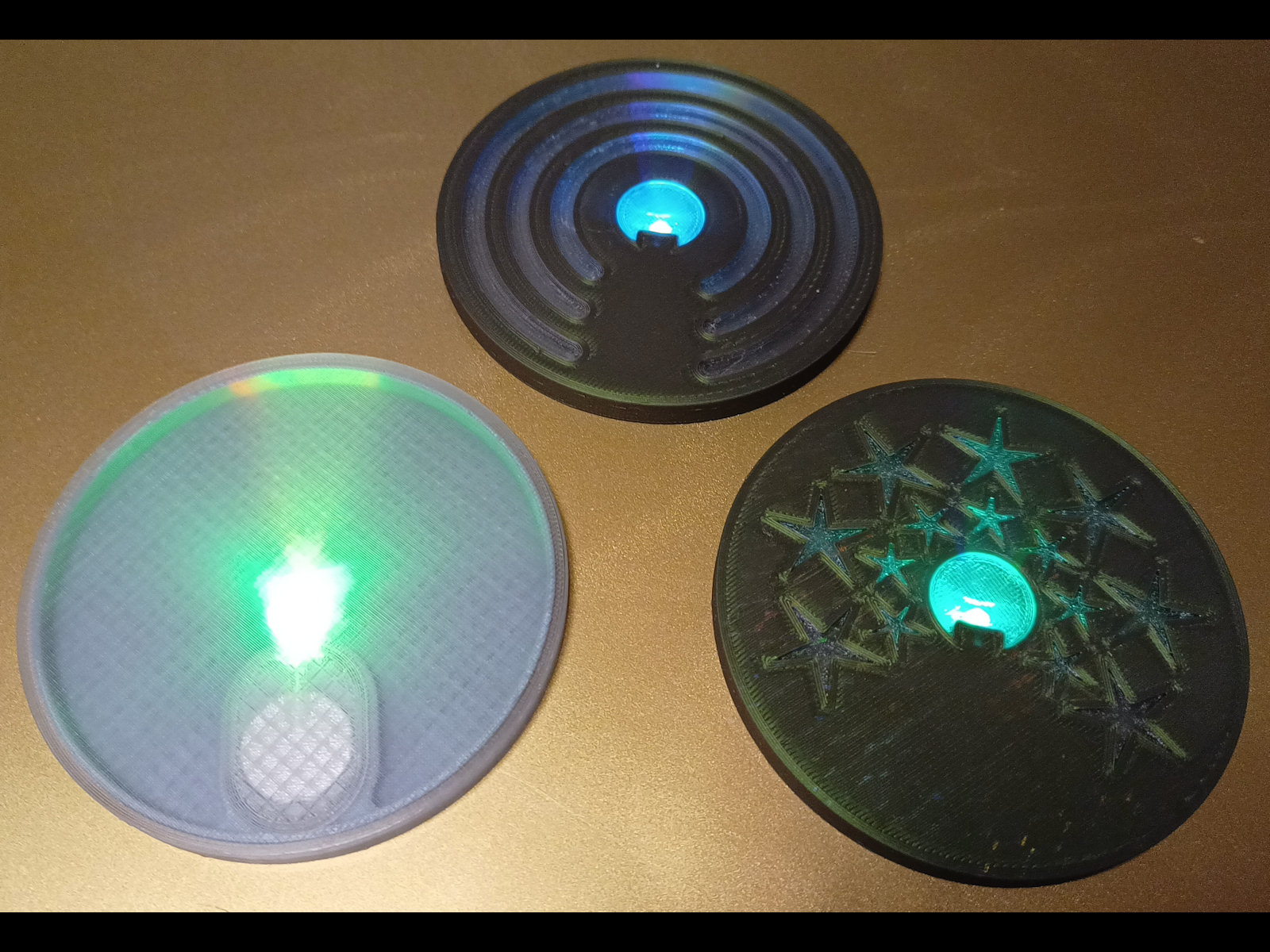 Light Up Coaster by Wim V | Download free STL model | Printables.com