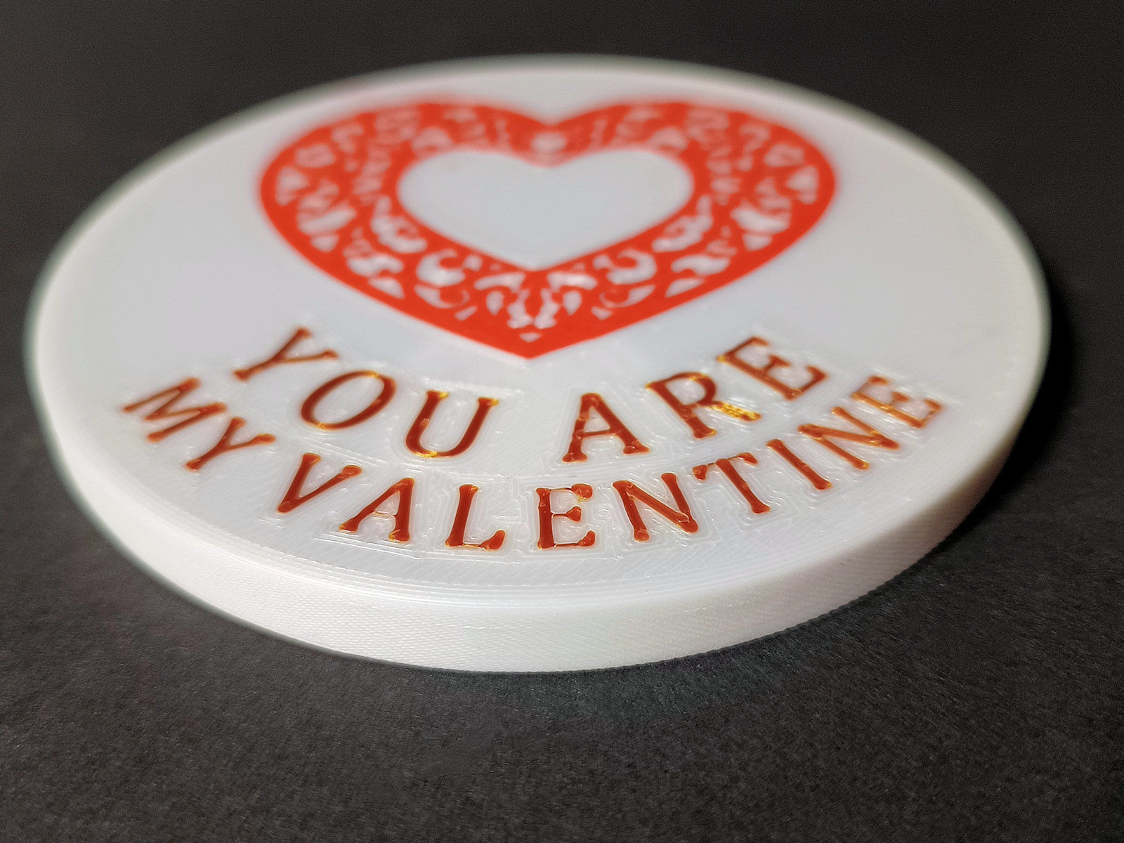 Light up Coaster (Valentine's Edition) by Wim V | Download free STL ...
