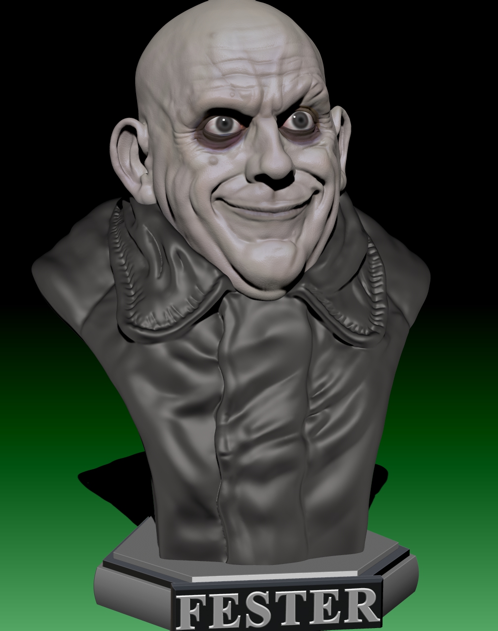 Fester Addams Bust by JS-studio | Download free STL model | Printables.com