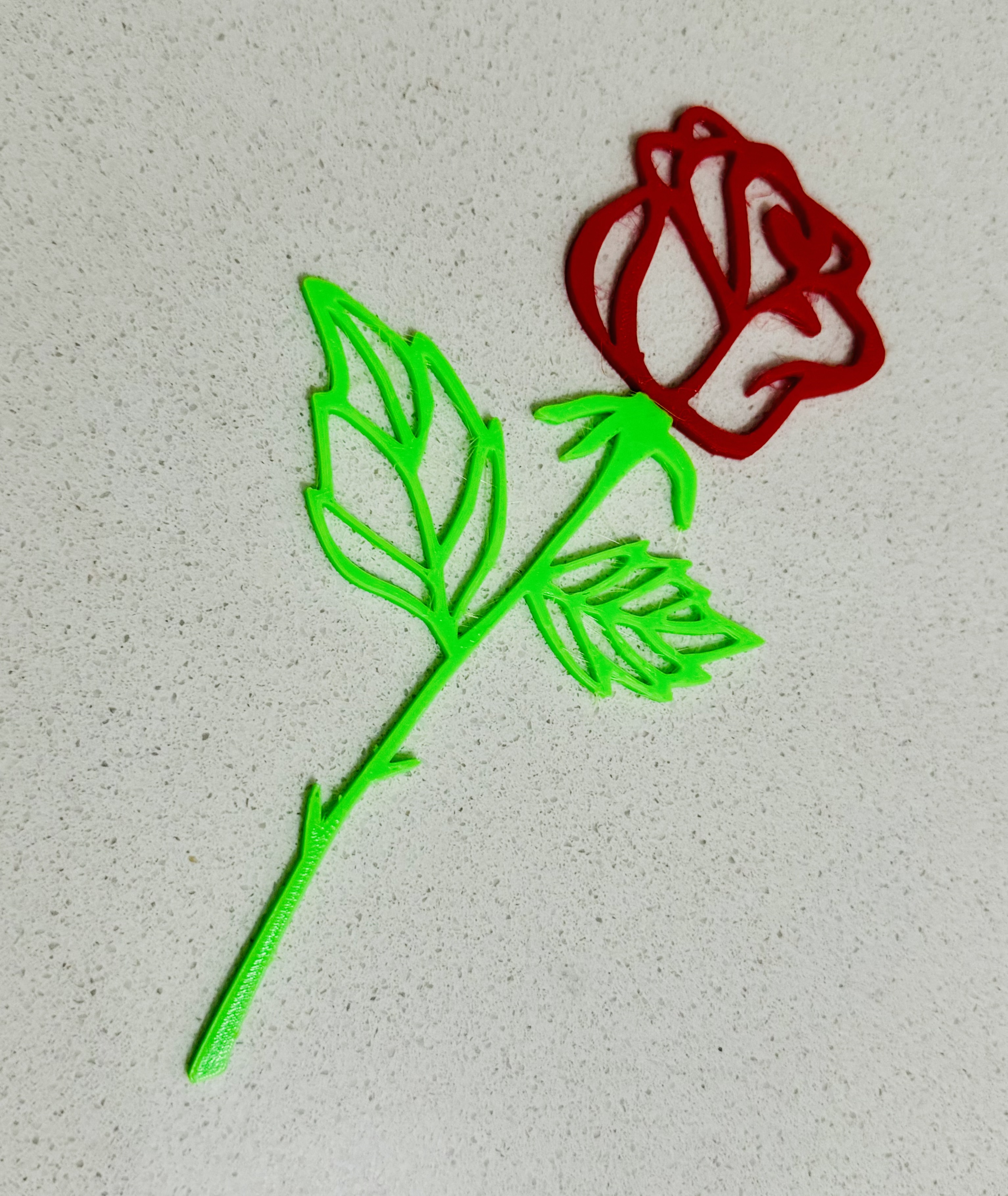 Simple multi coloured rose by Max | Download free STL model ...