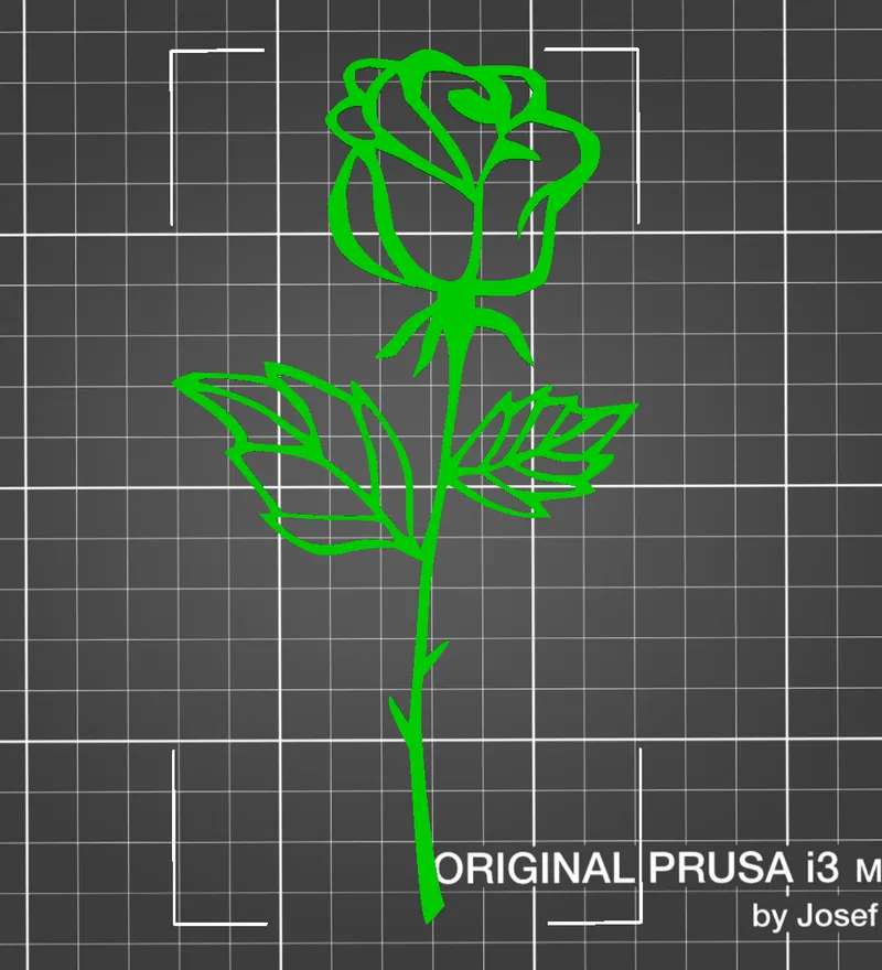 Simple multi coloured rose by Max | Download free STL model ...