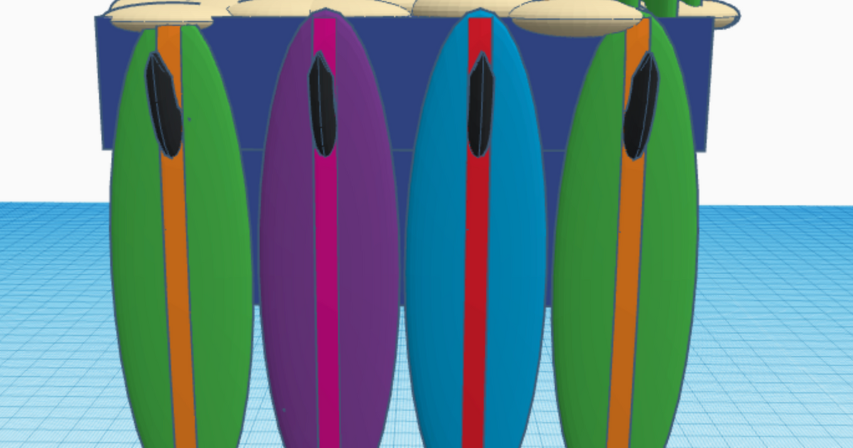 Beach Key Hanger by The Man | Download free STL model | Printables.com