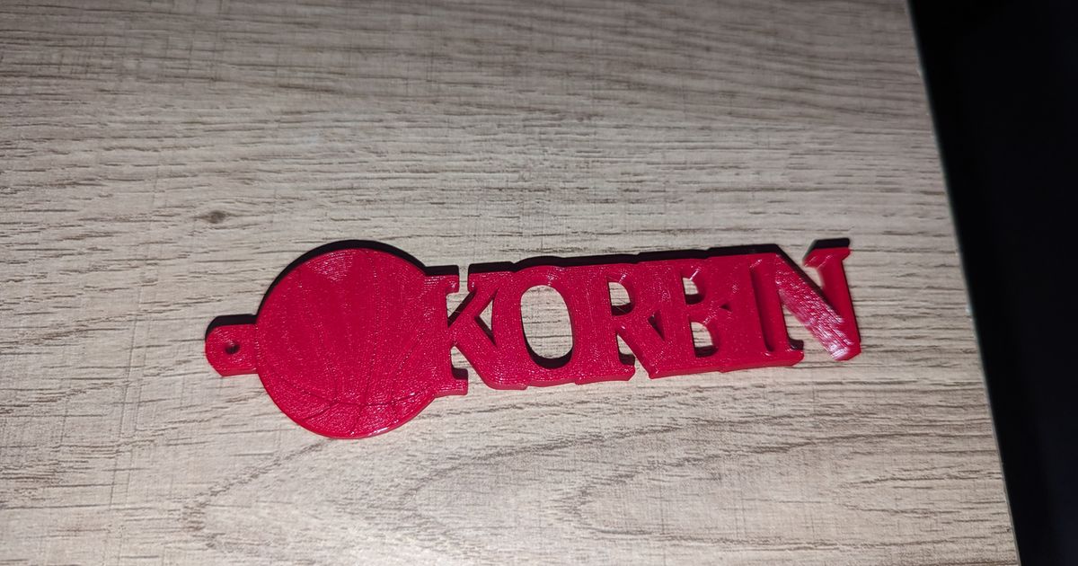 Korbin Keychain by SmokinRoaches | Download free STL model | Printables.com
