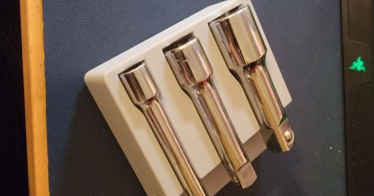 Socket extension holder gridfinity par Ian Cox | Téléchargez ...