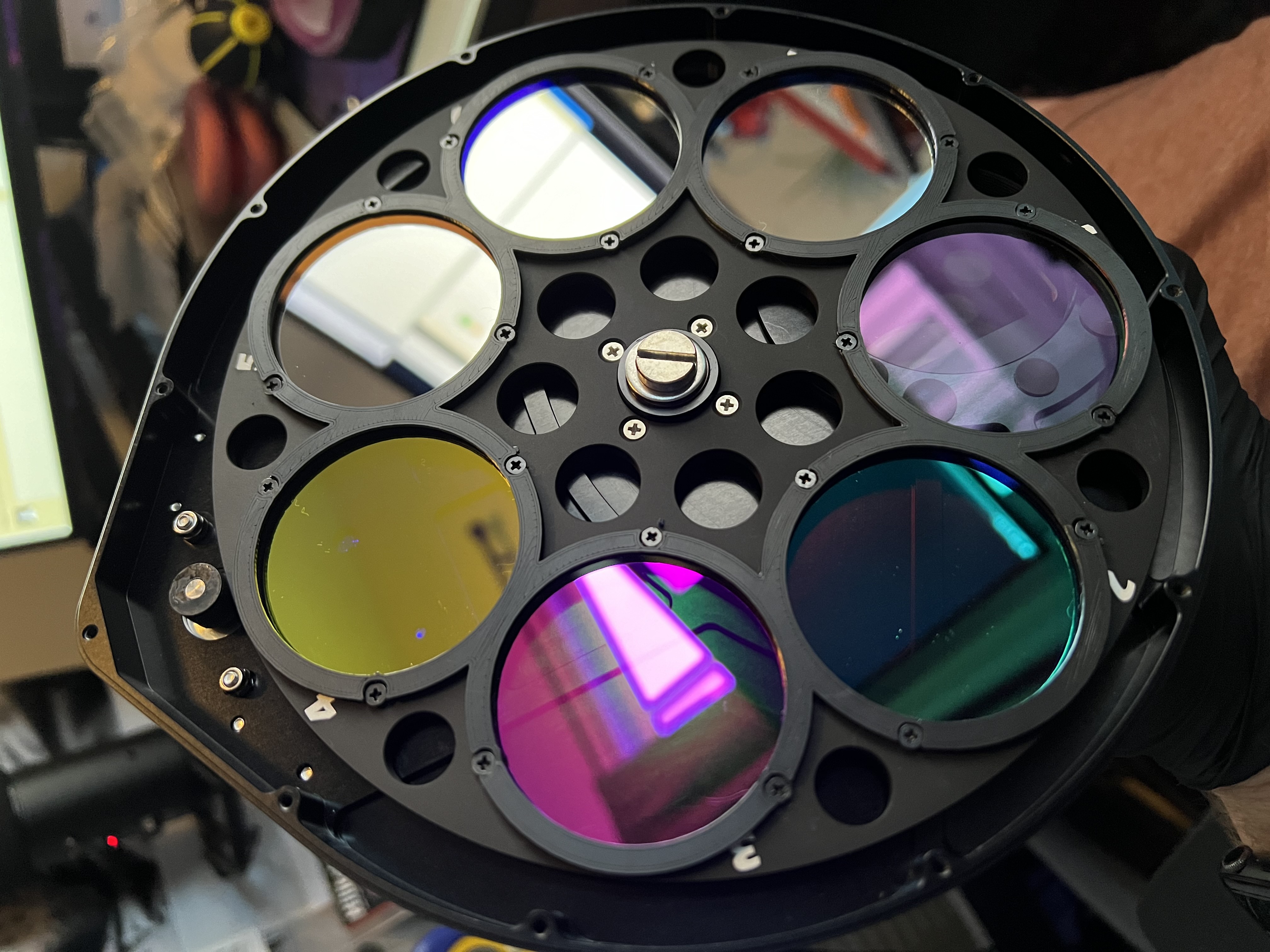 Filter mask for player one Phoenix 50mm filter wheel for chroma filters ...