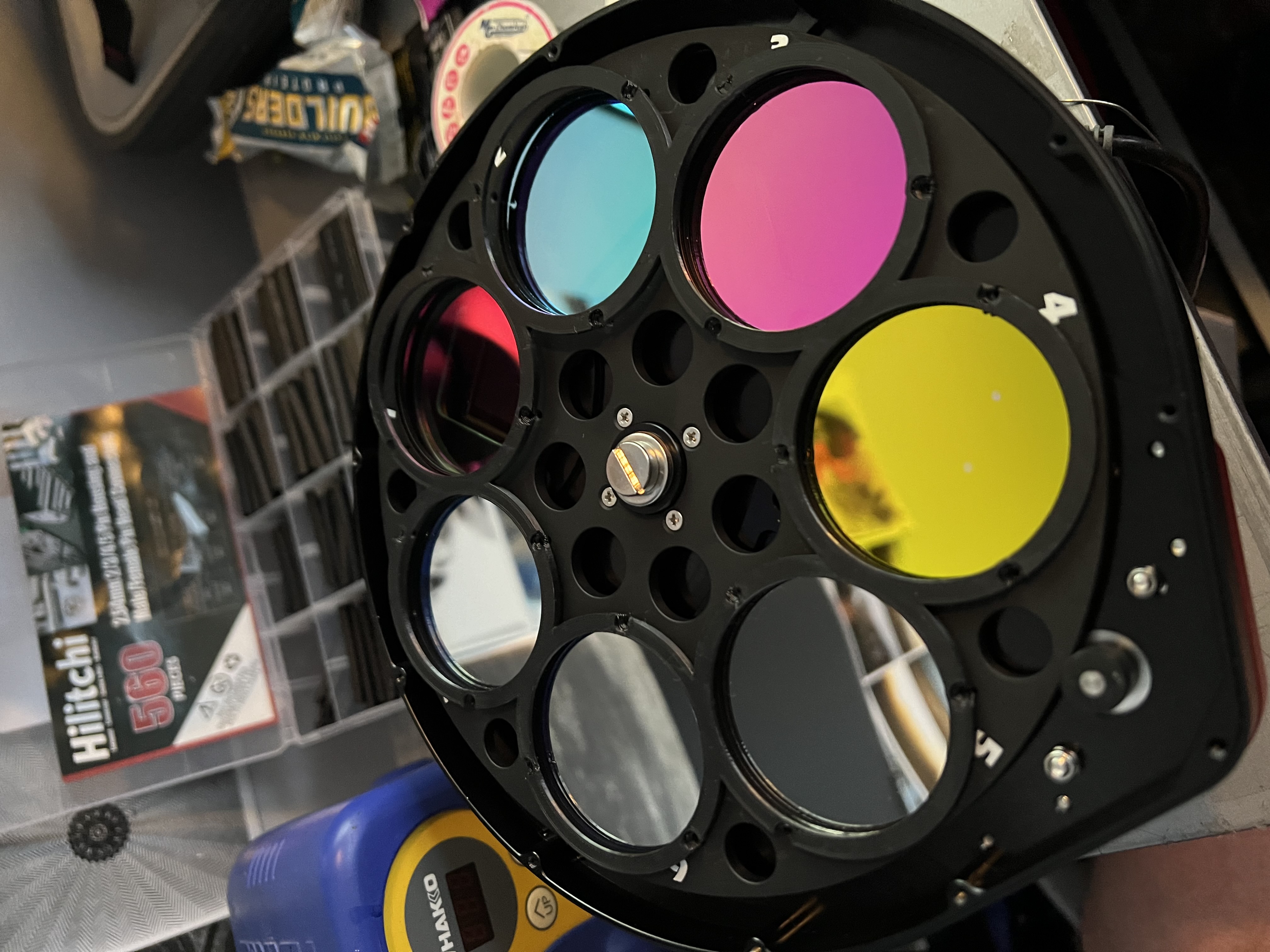 Filter mask for player one Phoenix 50mm filter wheel for chroma filters ...