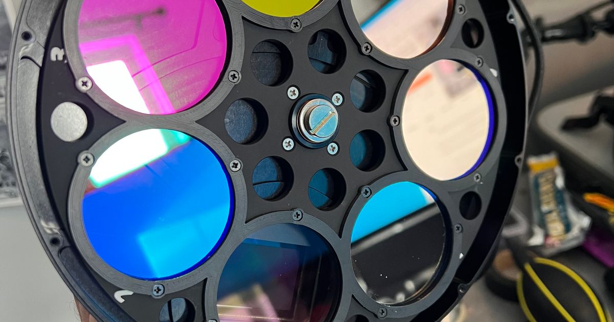 Filter mask for player one Phoenix 50mm filter wheel for chroma filters ...