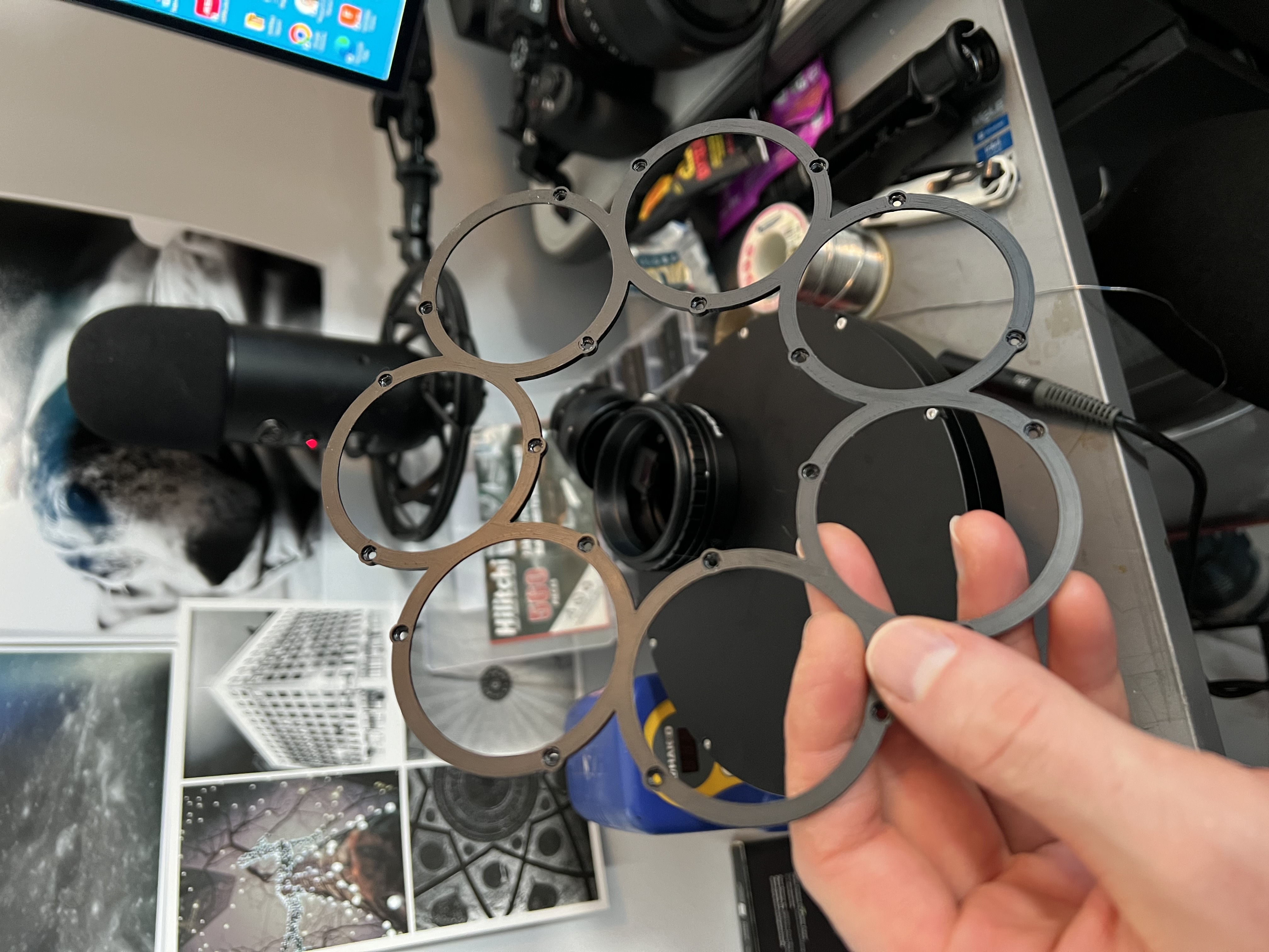 Filter mask for player one Phoenix 50mm filter wheel for chroma filters ...