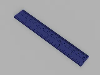 Ruler, 6in, English & Metric by OutofOffice | Download free STL model ...