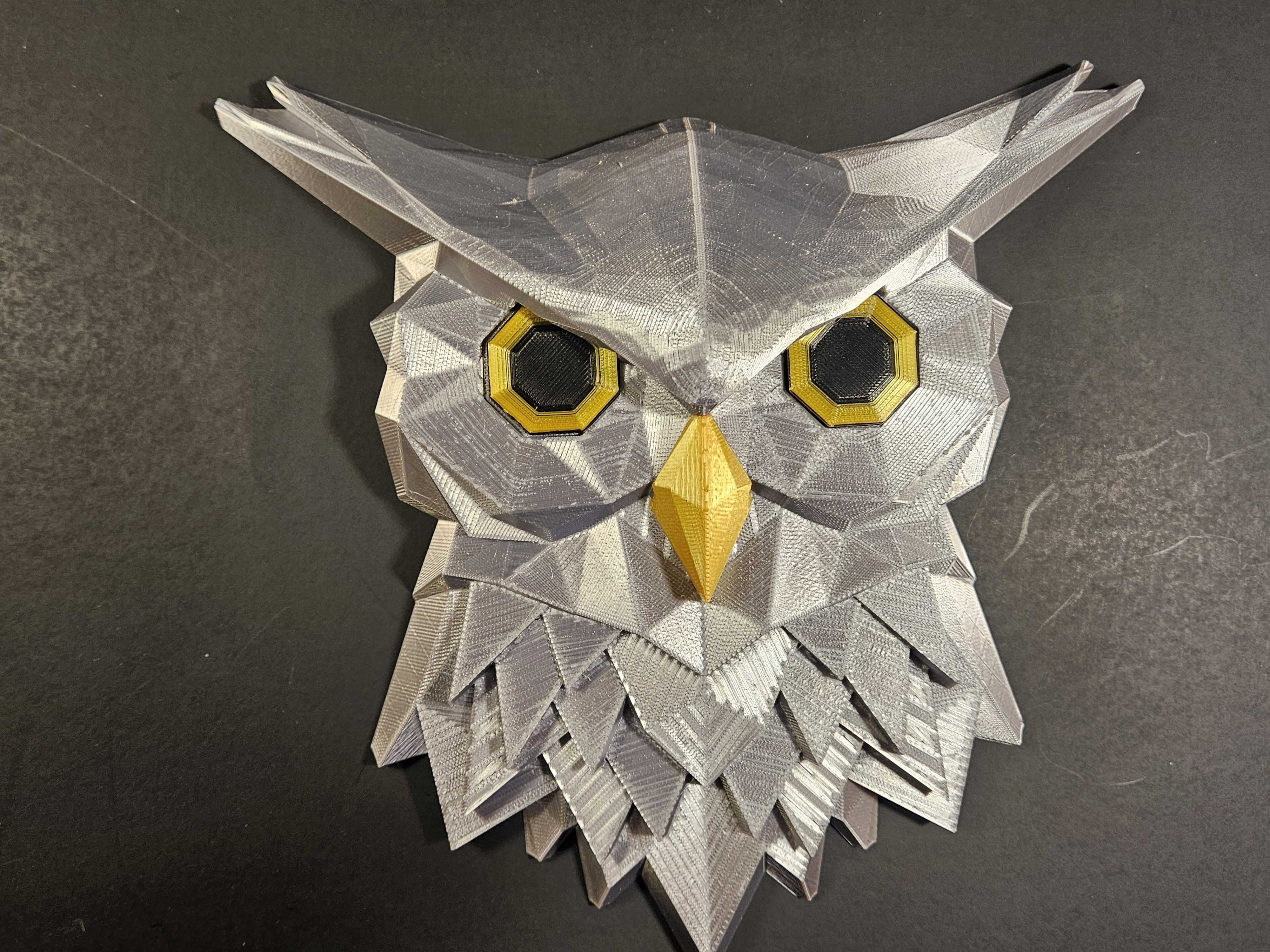 Midnight Hunter Owl Wall Art by iNorman777 | Download free STL model ...