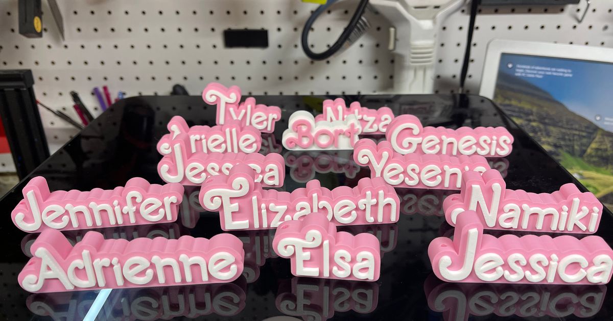 "Barbie" Key Chains for the gals! by Ageless_Co | Download free STL ...