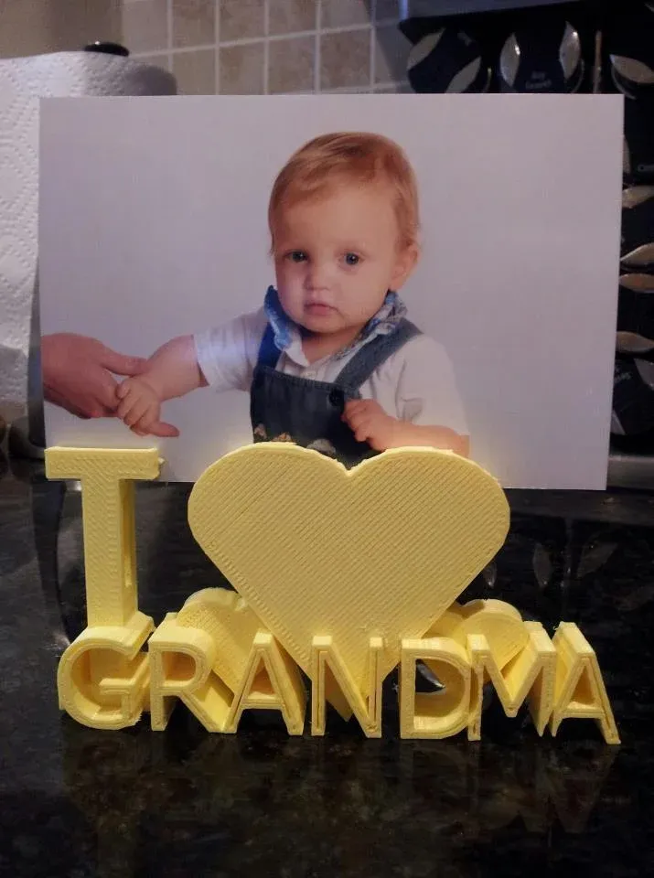Photo Holder-I Love Grandma by ING-engineering | Download free STL ...