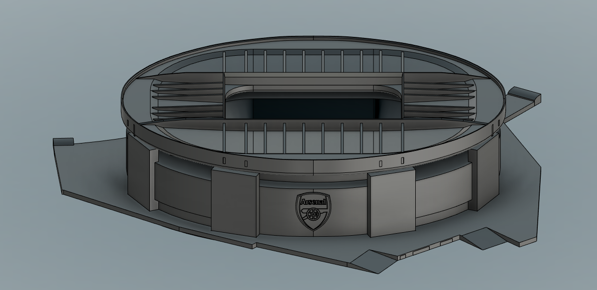 FC Arsenal Emirates Stadium by Kimi | Download free STL model ...