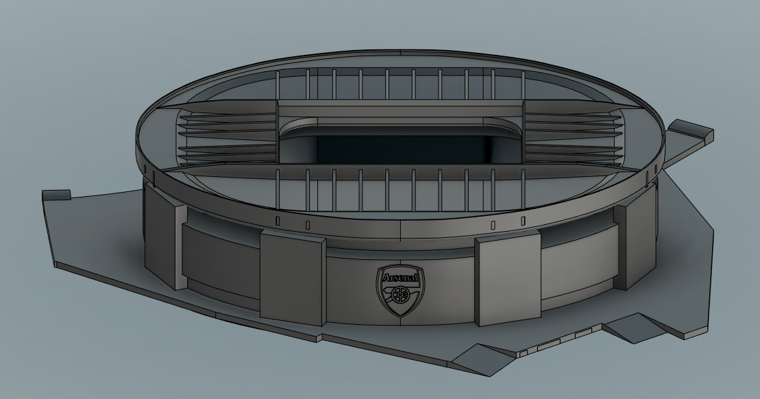 FC Arsenal Emirates Stadium by Kimi | Download free STL model ...