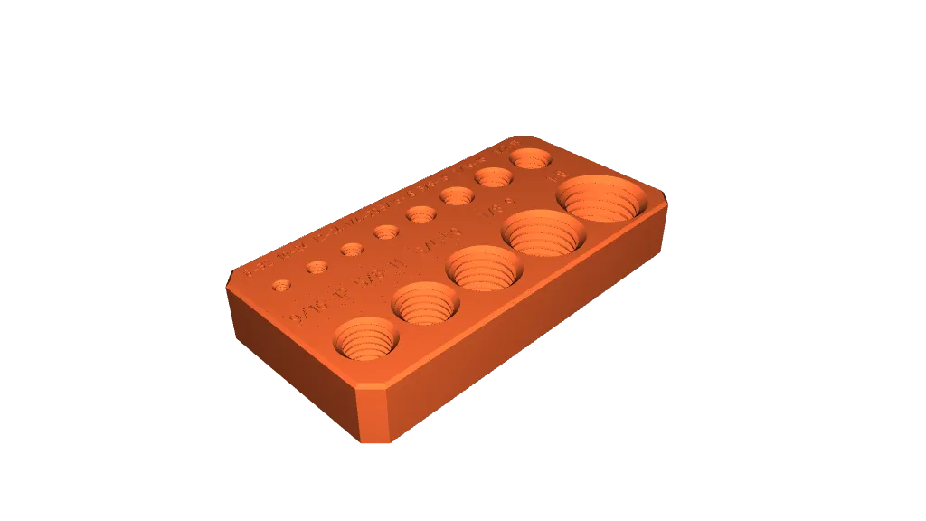 Imperial thread testblock by Balazs | Download free STL model ...