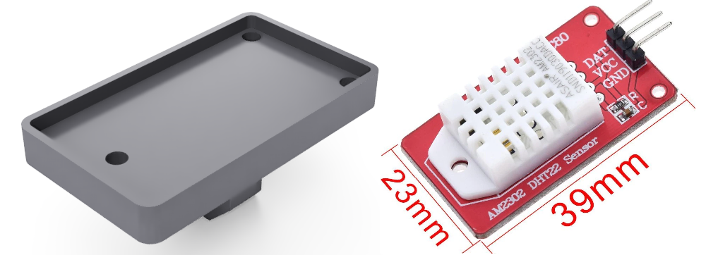 DHT22 sensor board mount for the Prusa MINI+ by Damien Nguyen ...