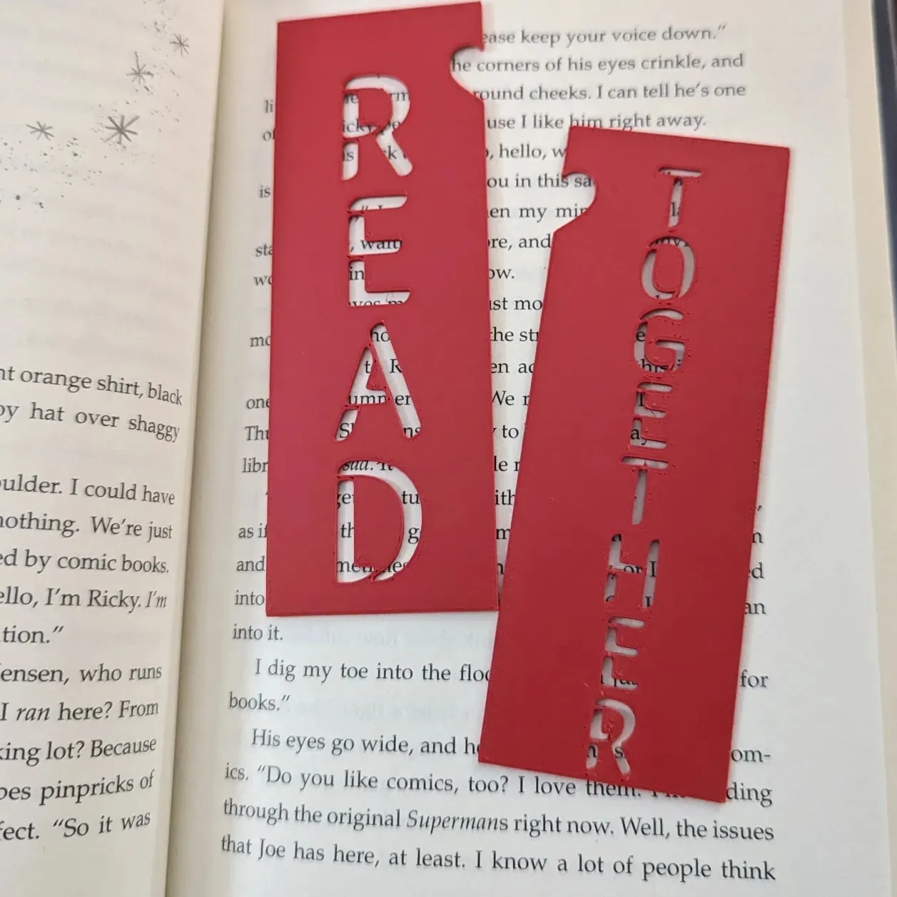 Read Together - bookmarks (kissing set) by TwirlygrlandMom | Download ...