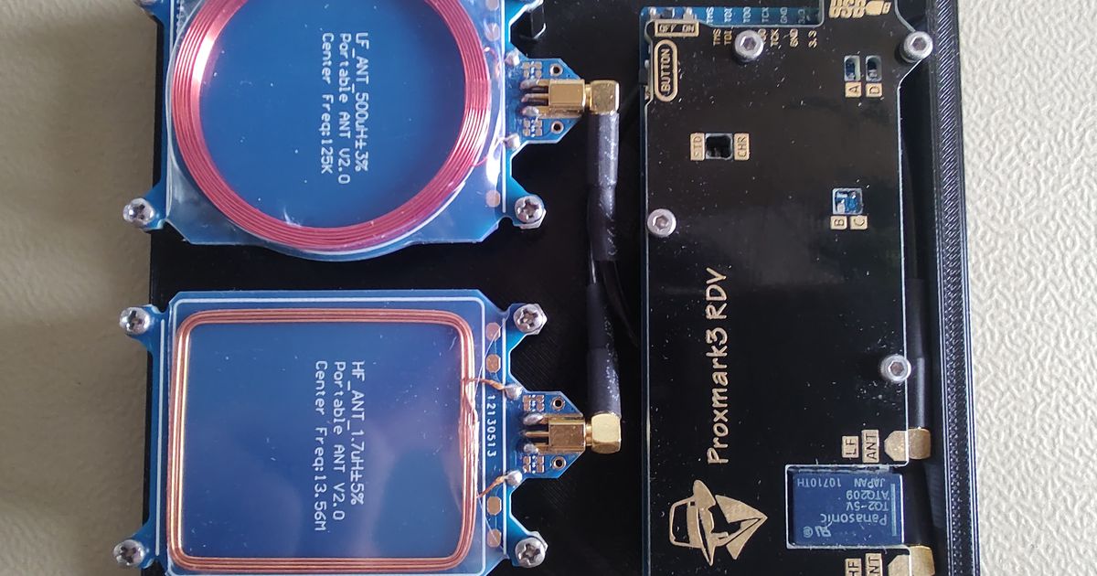 Proxmark3 RDV mounting board by piotrva | Download free STL model ...