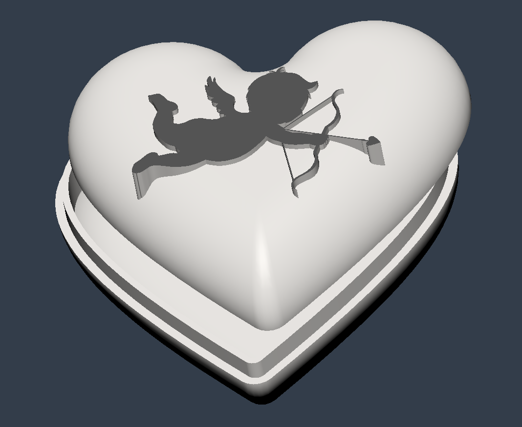 Cupid Heart Box by jattie | Download free STL model | Printables.com