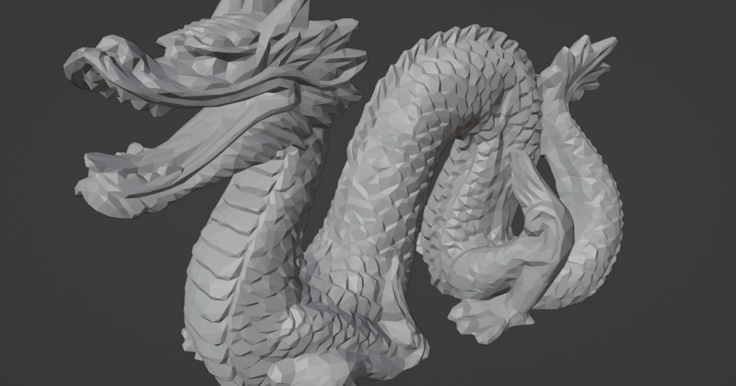 Stanford dragon (low poly) by W1nter | Download free STL model ...