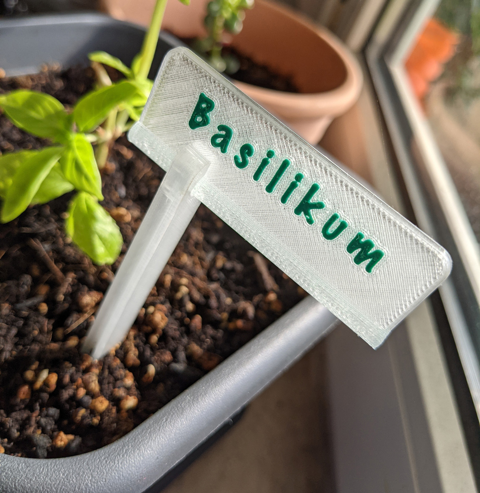 Plant-Labels Multicolored - Petersilie, Basilikum by Grimsl | Download ...