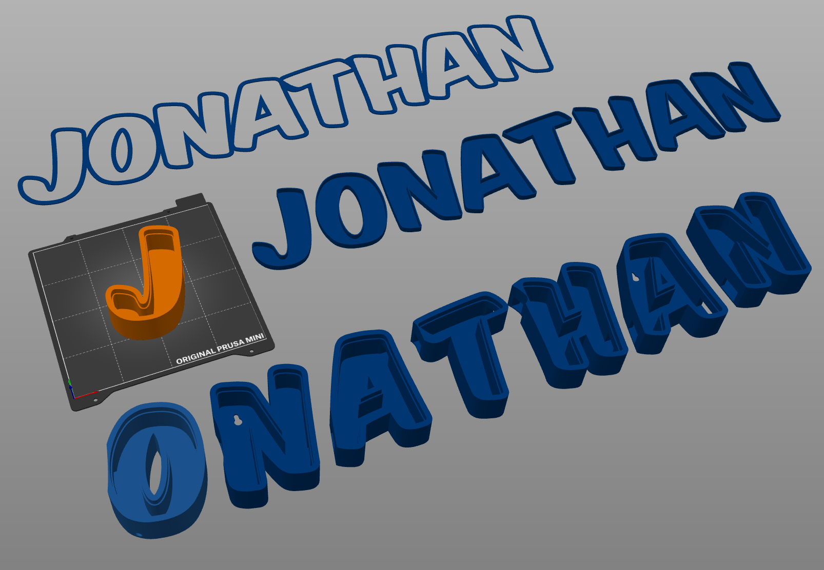 Jonathan LED Name Lamp by Jens | Download free STL model | Printables.com