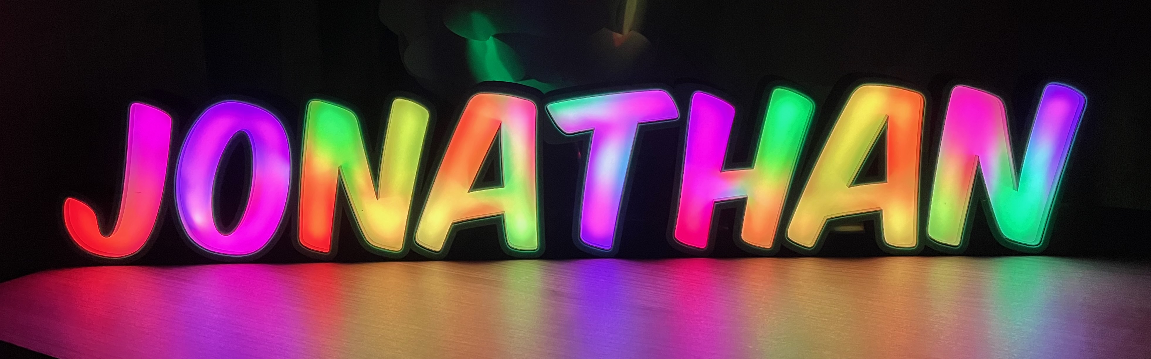 Jonathan LED Name Lamp by Jens | Download free STL model | Printables.com