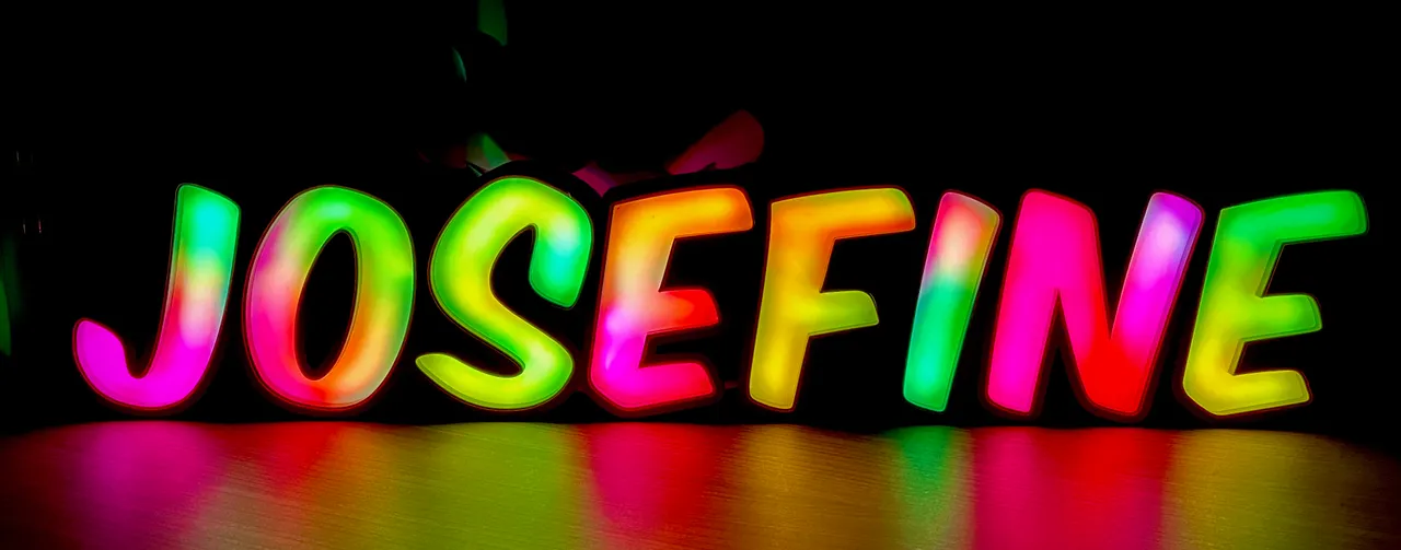 Josefine LED Name Lamp by Jens | Download free STL model | Printables.com