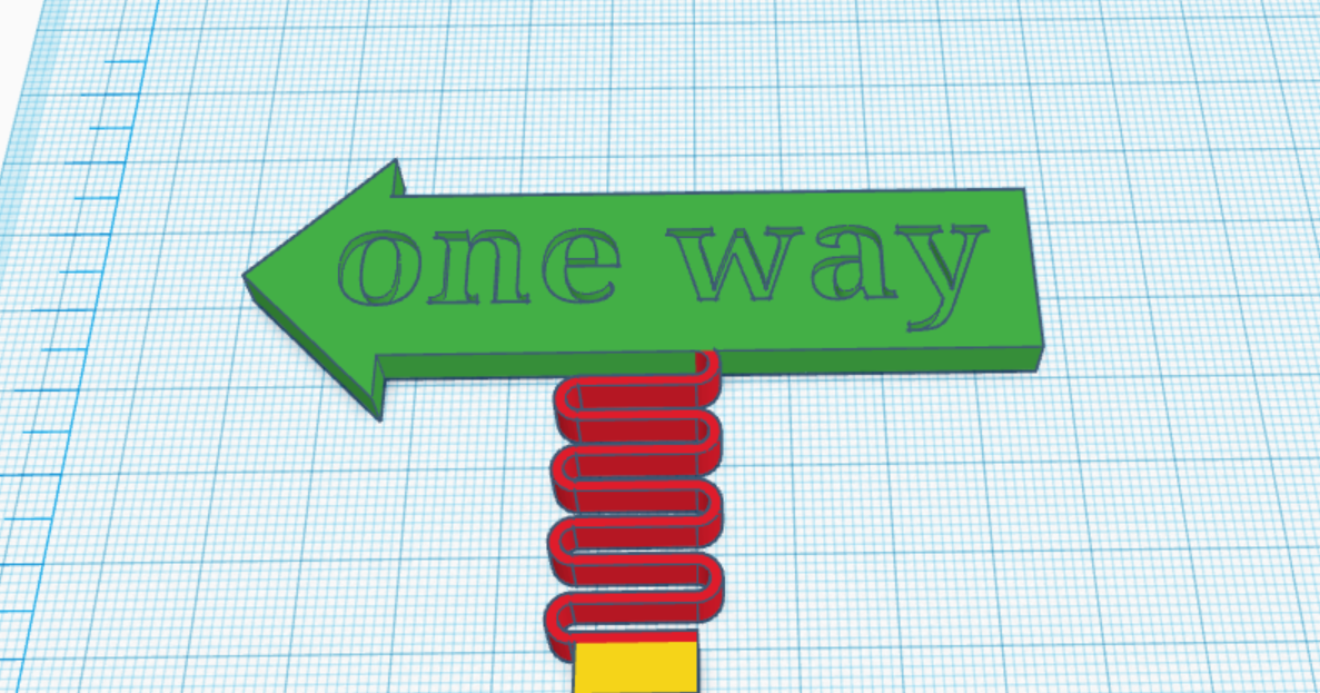 one way von steveobe | Kostenloses STL-Modell herunterladen ...