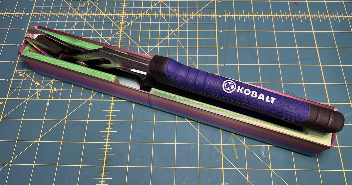 Gridfinity holder for Large Kobalt Adjustable Pliers by Becca ...