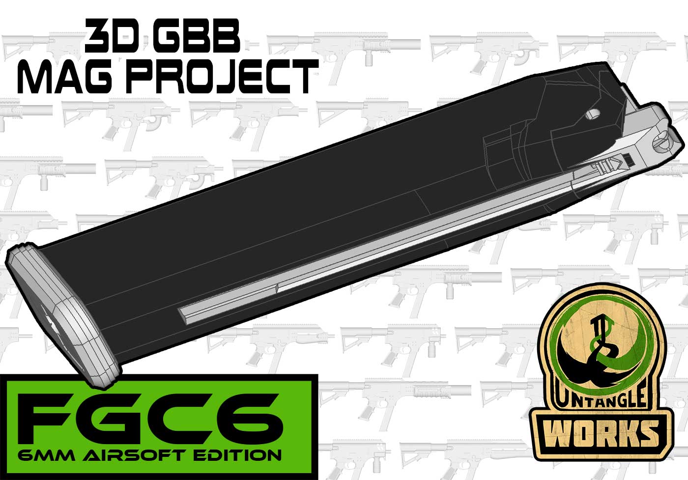 FGC-6 3D GBB 27 round mag project by UntangleWORKS | Download free STL ...