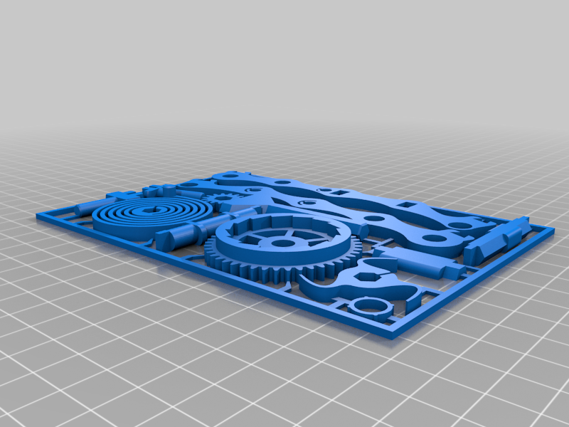 A 3d printed kit card wind-up car od autora Kobra 2 fan | Stáhněte si ...
