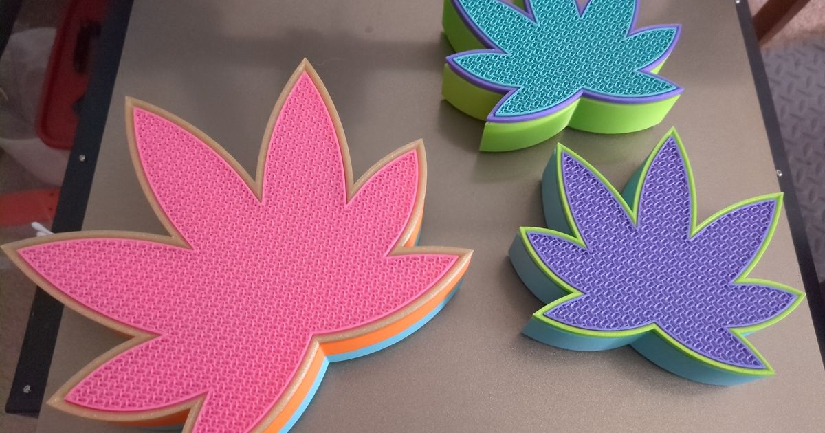 Cannabis Leaf Container by NXTR | Download free STL model | Printables.com