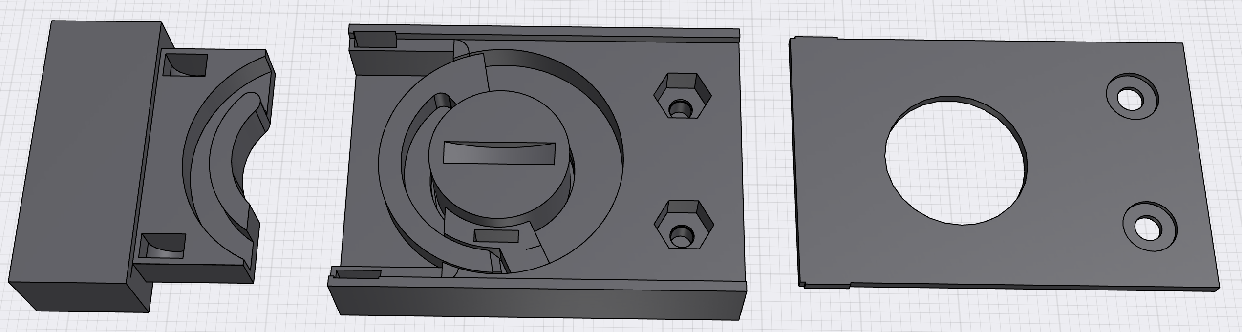 Lateral slide-in magnetic latch with twist lock by Stilian Zagorov ...