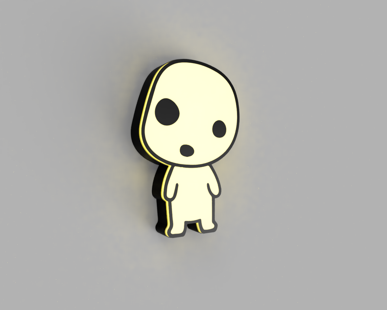 Kodama Lightbox - Led Lamp Studio Ghibli by Valda3D | Printables Store