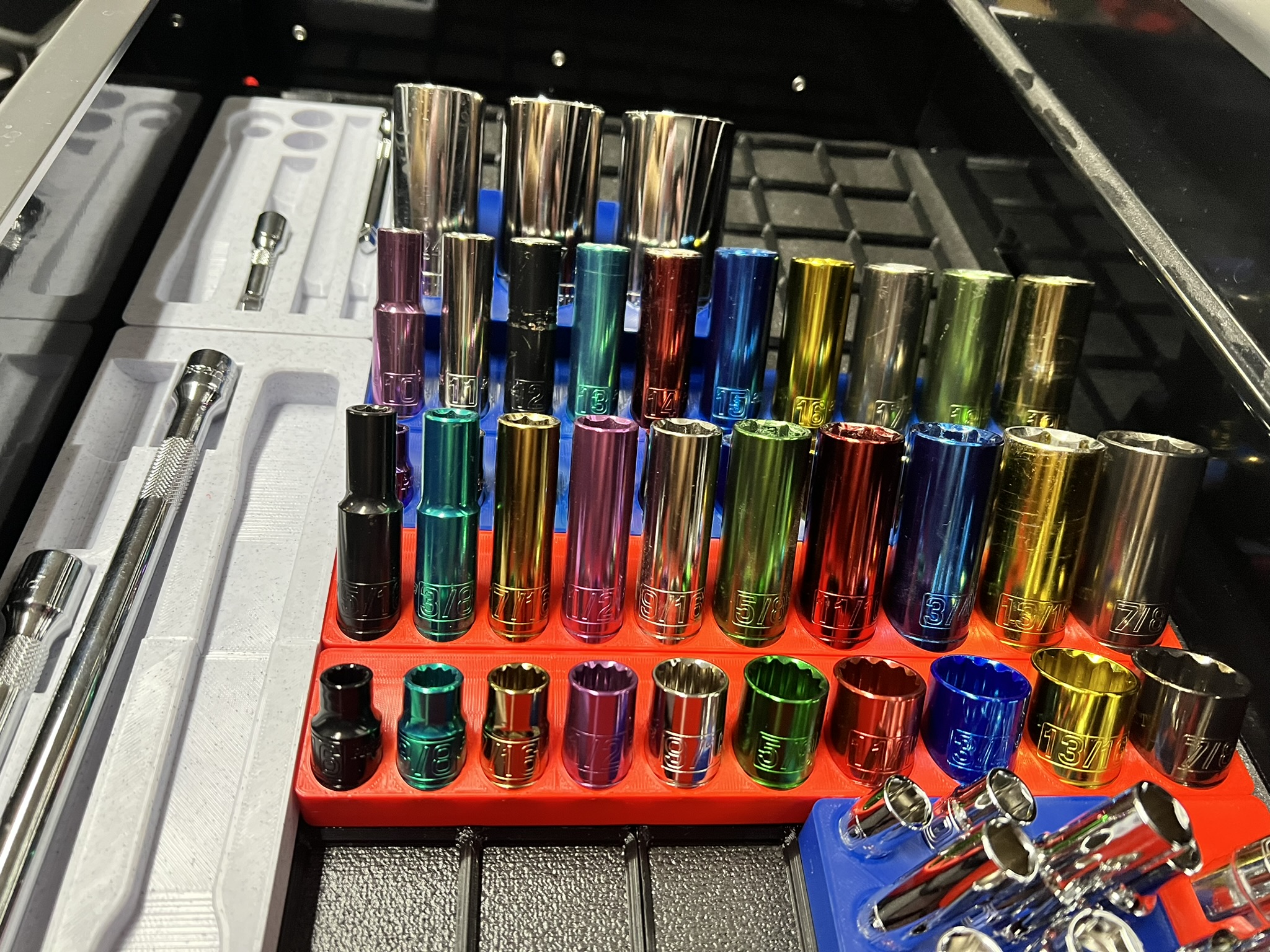 Gridfinity Harbor Freight Standard Socket Holder by Brandon Scott ...