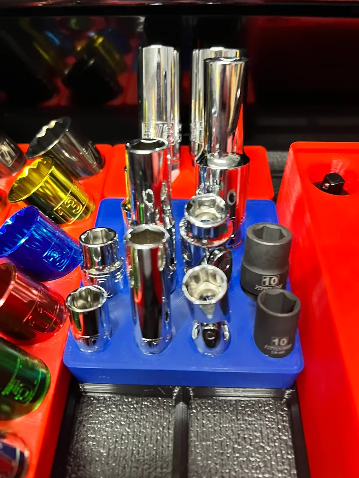 Gridfinity Harbor Freight 10mm Socket Holder by Brandon Scott ...