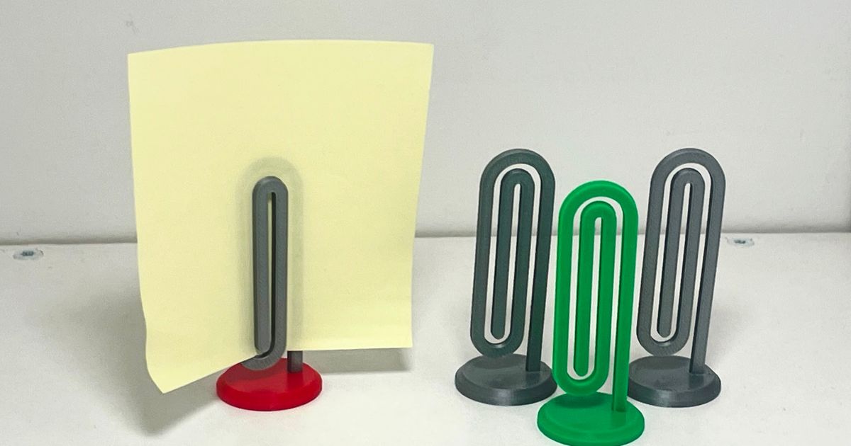 Paperclip Stand Kit Card by cartyski | Download free STL model ...