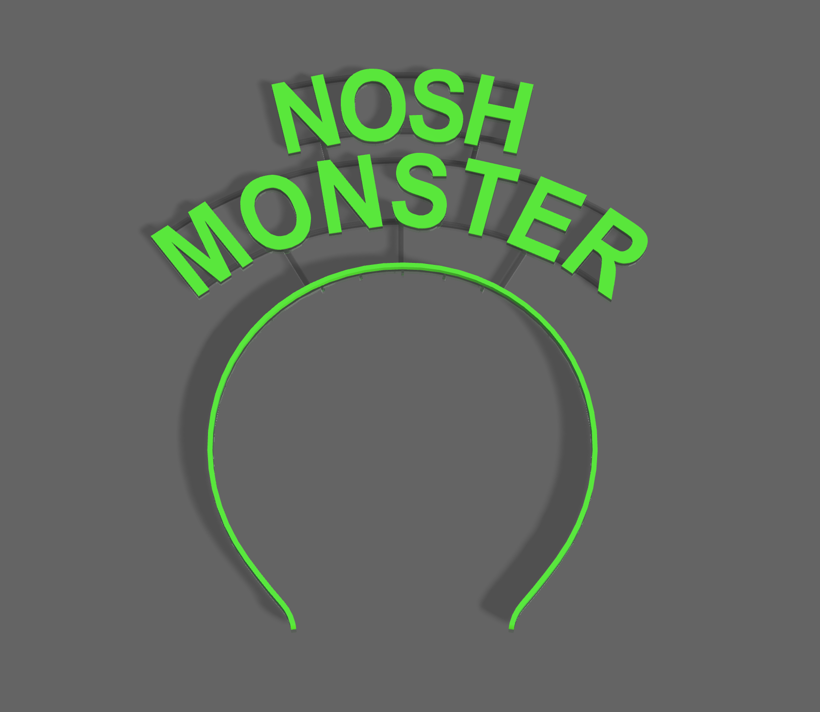 Nosh Monster Headband by mscalora | Download free STL model ...