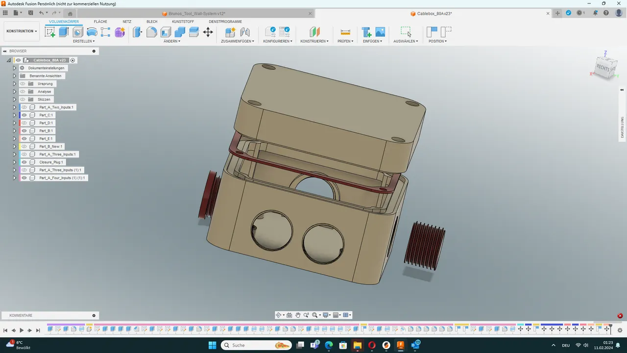 Junction box with four inputs and printable gaskets by Bruno Germany ...