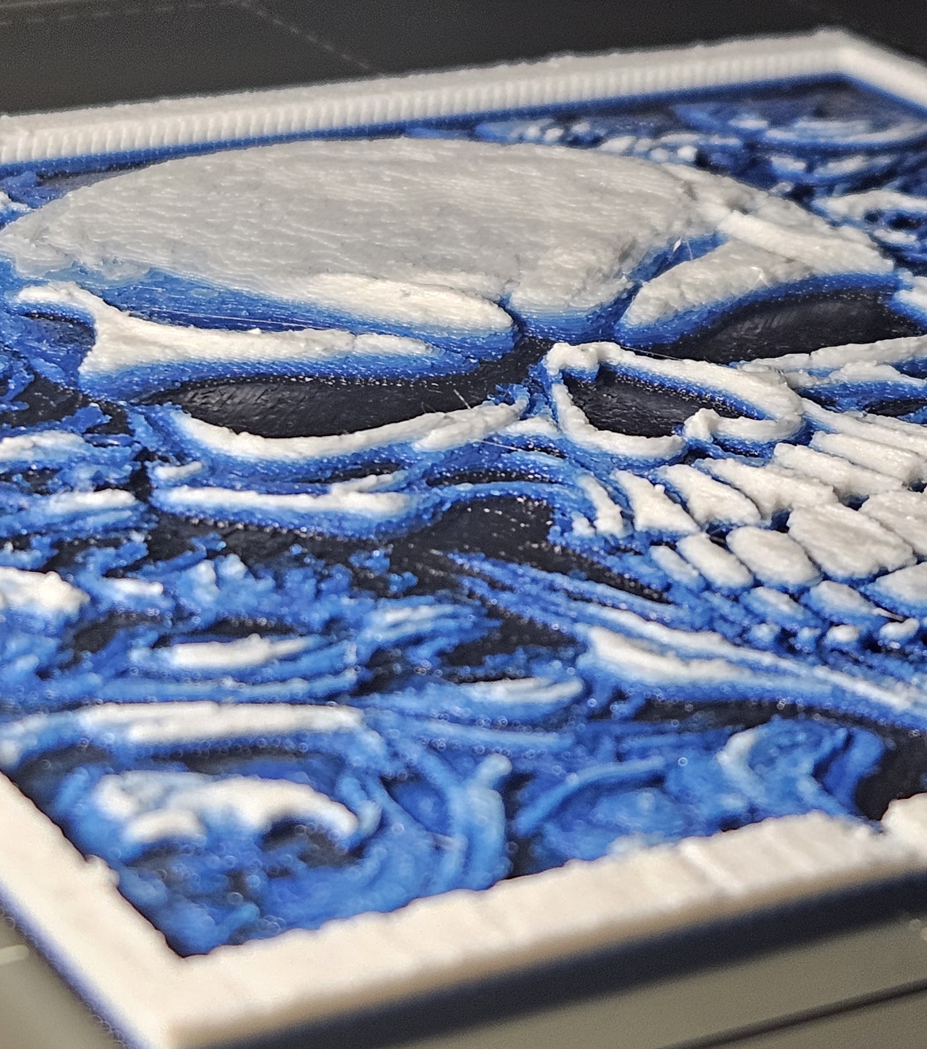 Skull With Ornate Background Hueforge Painting - Very 3d! by Goomba1891 ...