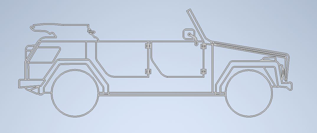 VW Thing Silhouette by Freeman Fenech | Download free STL model ...