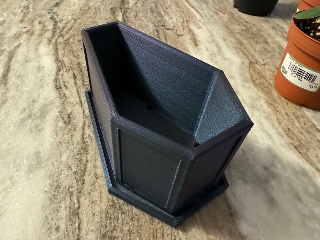 Coffin Planter w/ Drip Tray by Another Strange Creation | Download free ...