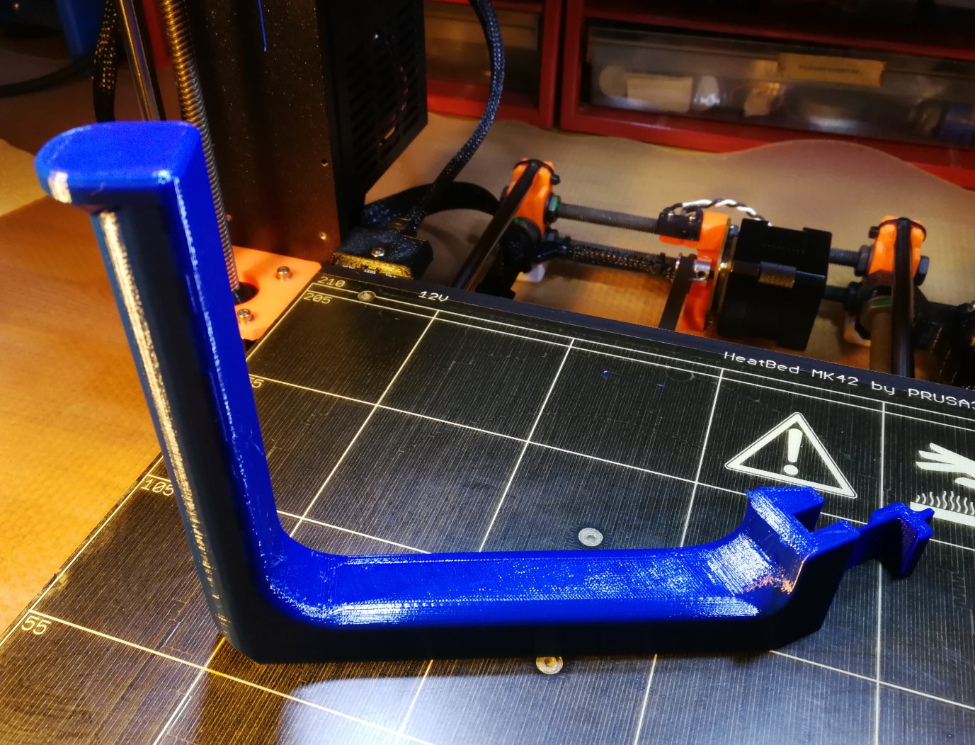 Prusa i3 Spool Holder, Single Side ClipOn by Area51 | Download free STL ...
