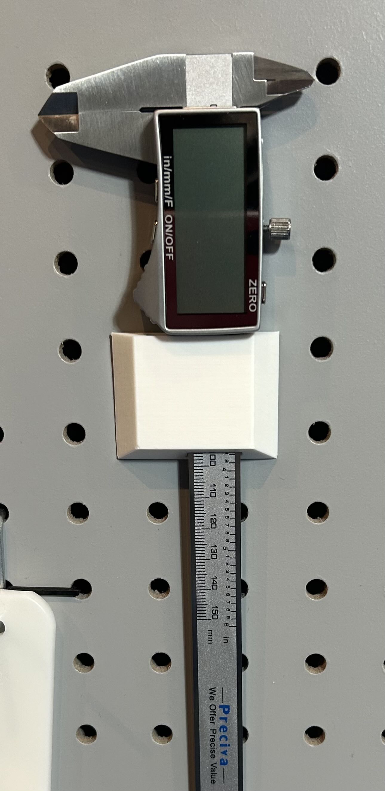 Pegboard Caliper Mount (Fully Parametric) by Kyle | Download free STL ...