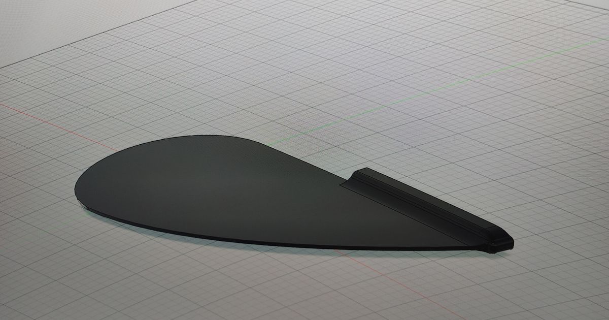 aqua vu trolling fin by reponinja33 | Download free STL model ...