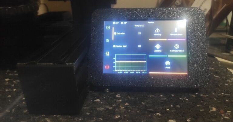 TFT35 SPI screen mount BTT by seck seck | Download free STL model ...