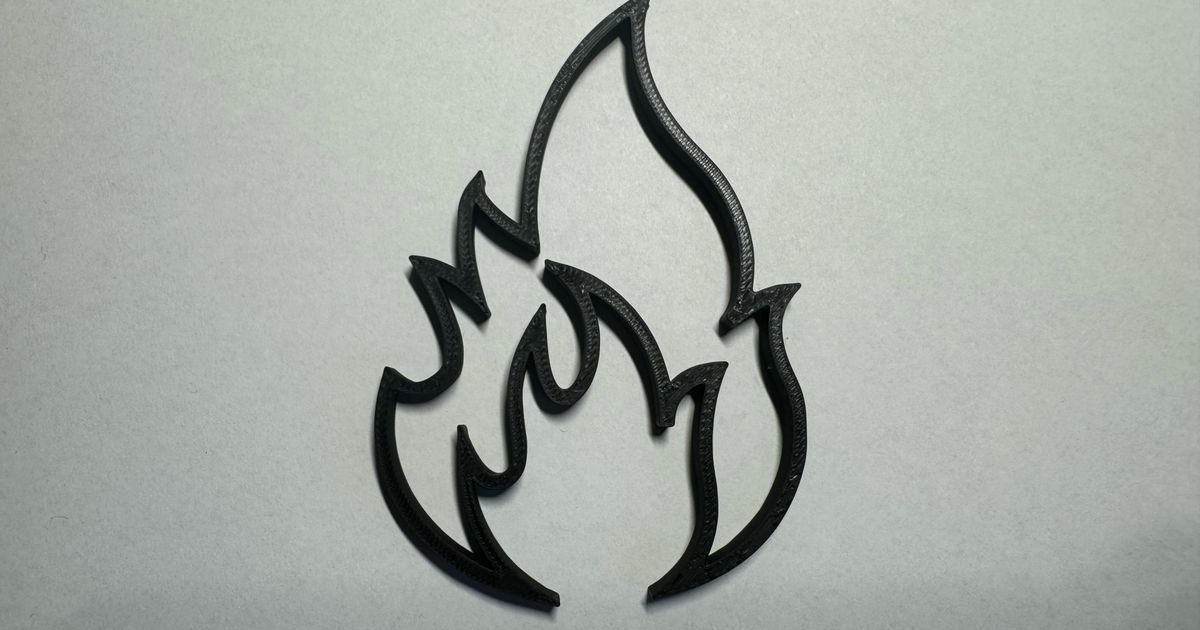 Flame wall art by Moriel | Download free STL model | Printables.com