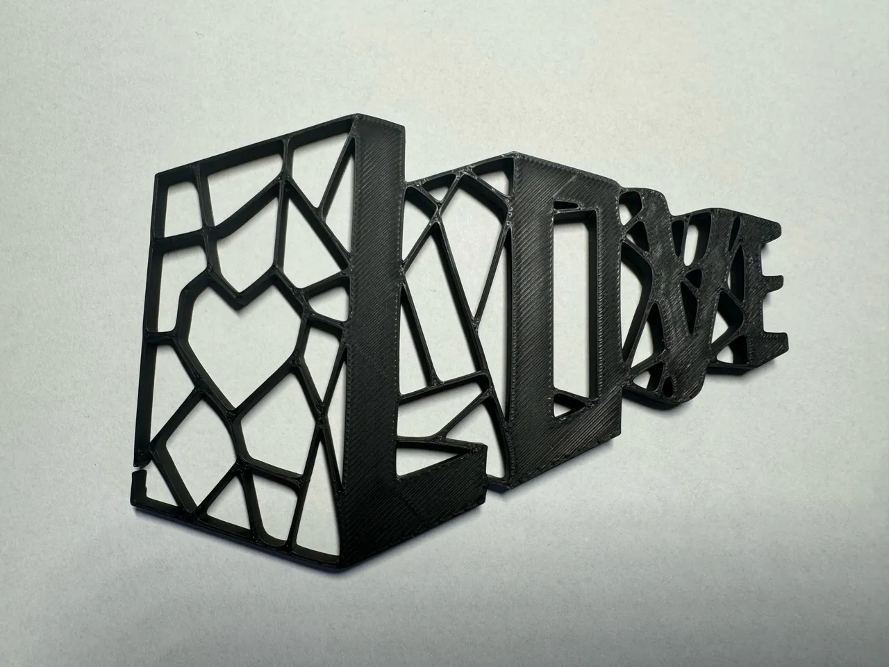 Love geometric wall art by Moriel | Download free STL model ...